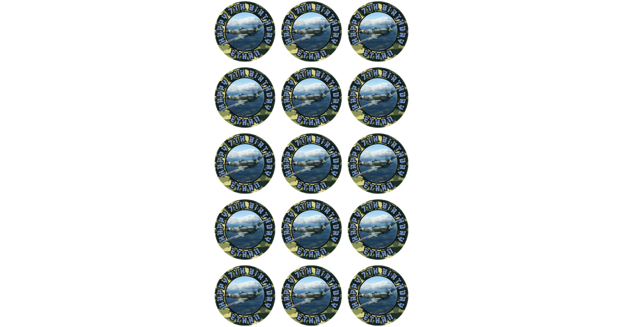 Spitfire (Cupcake Toppers)