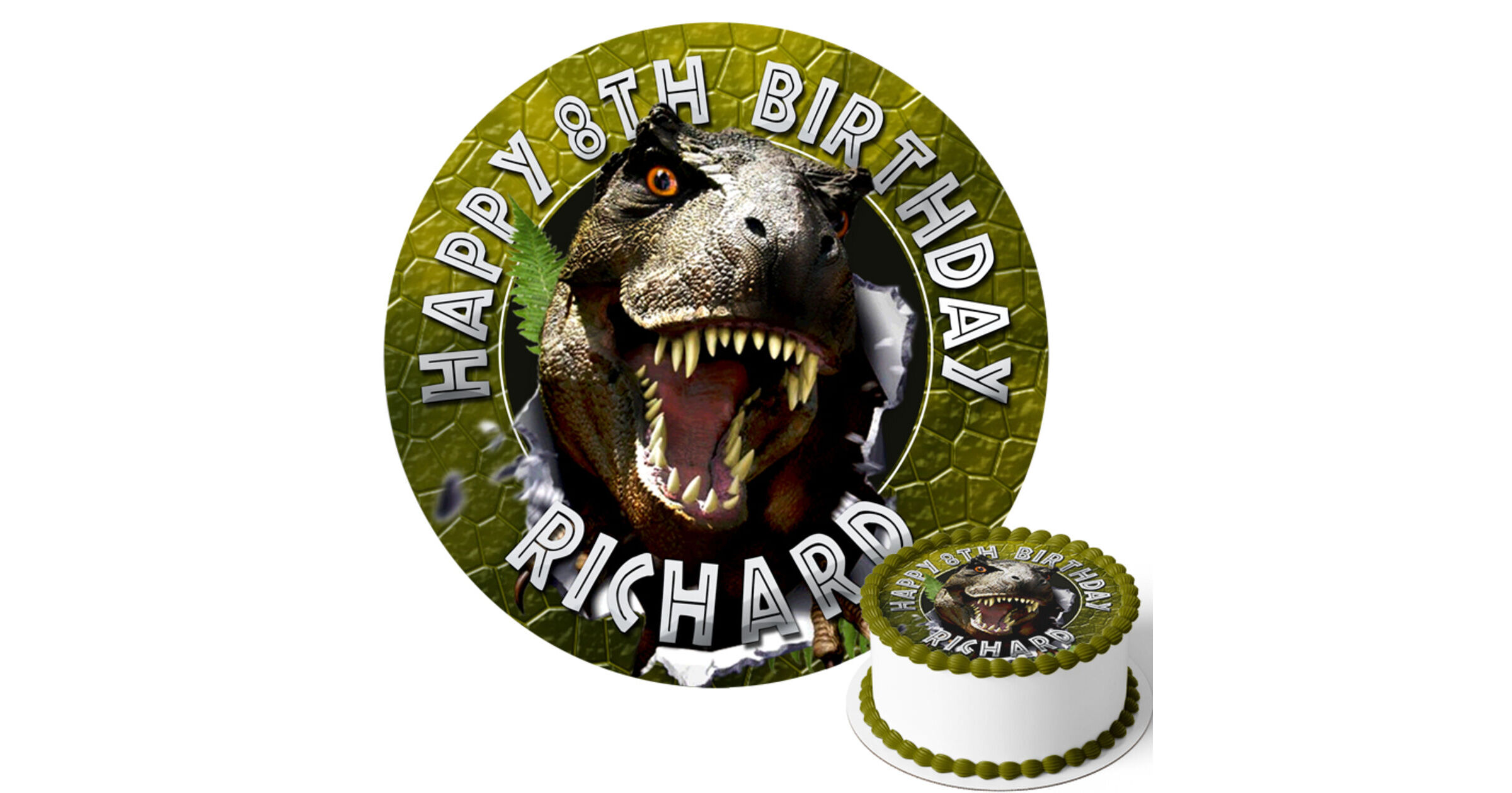 T Rex (Round Cake Topper)