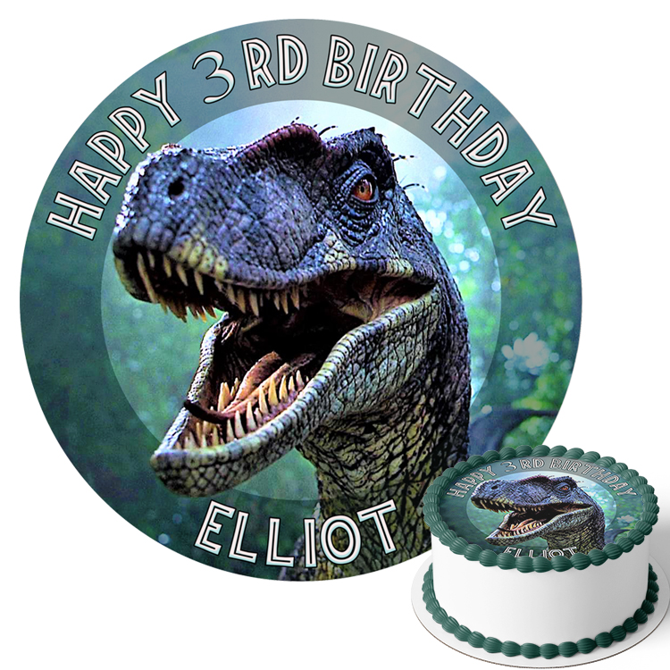 Velociraptor (Round Cake Topper)
