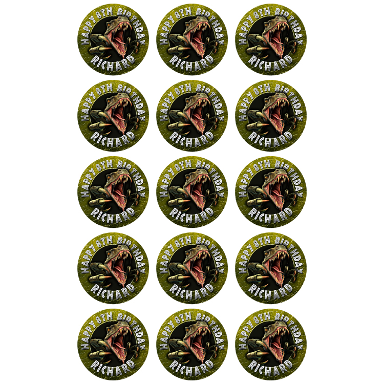 Velociraptor (Cupcake Toppers)