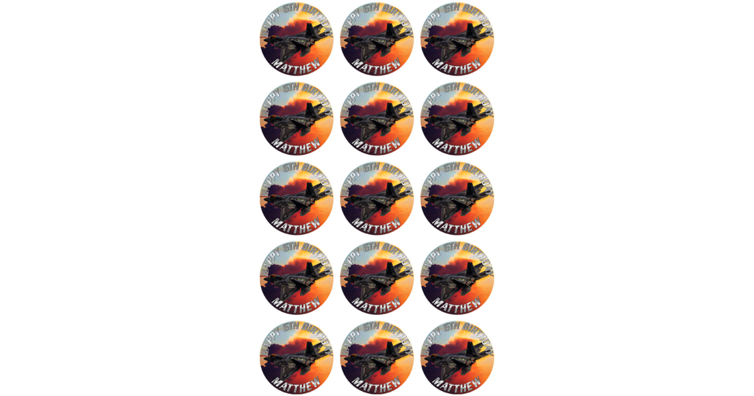 Fighter Jet (Cupcake Toppers)