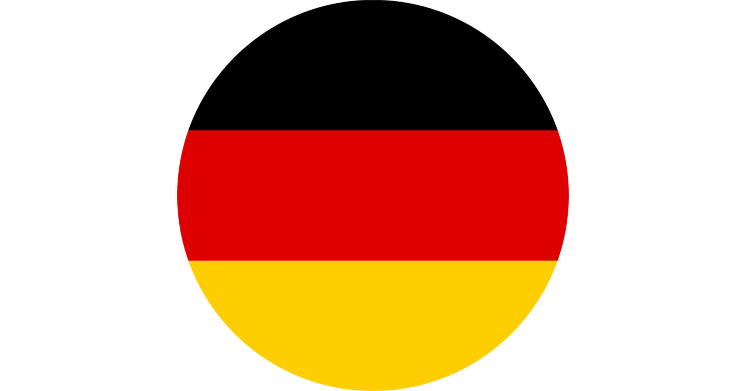 German Flag (Round Cake Topper)