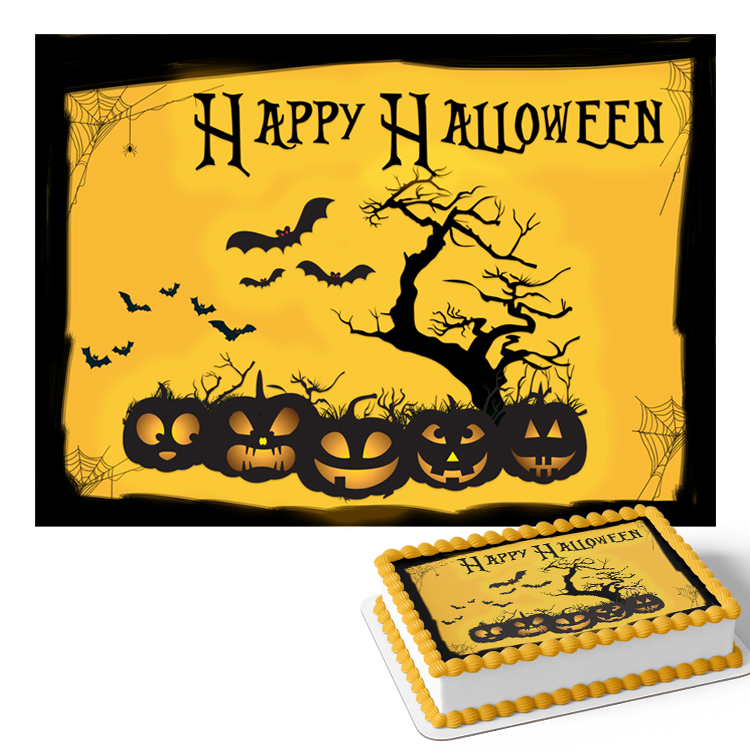 Halloween (Rectangle Cake Topper)