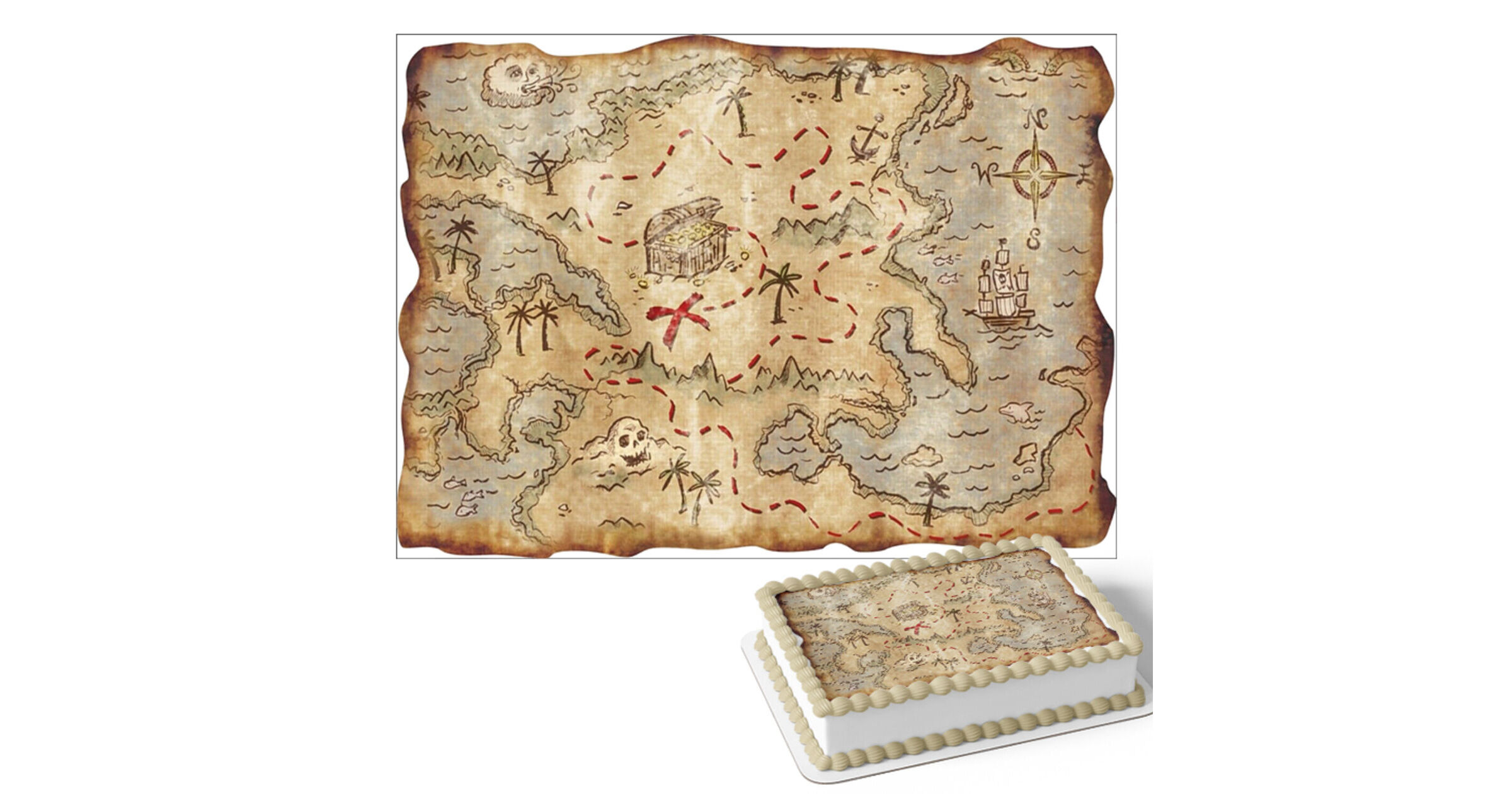 Treasure Map Food Candi Use The Treasure Map Stencil With Some