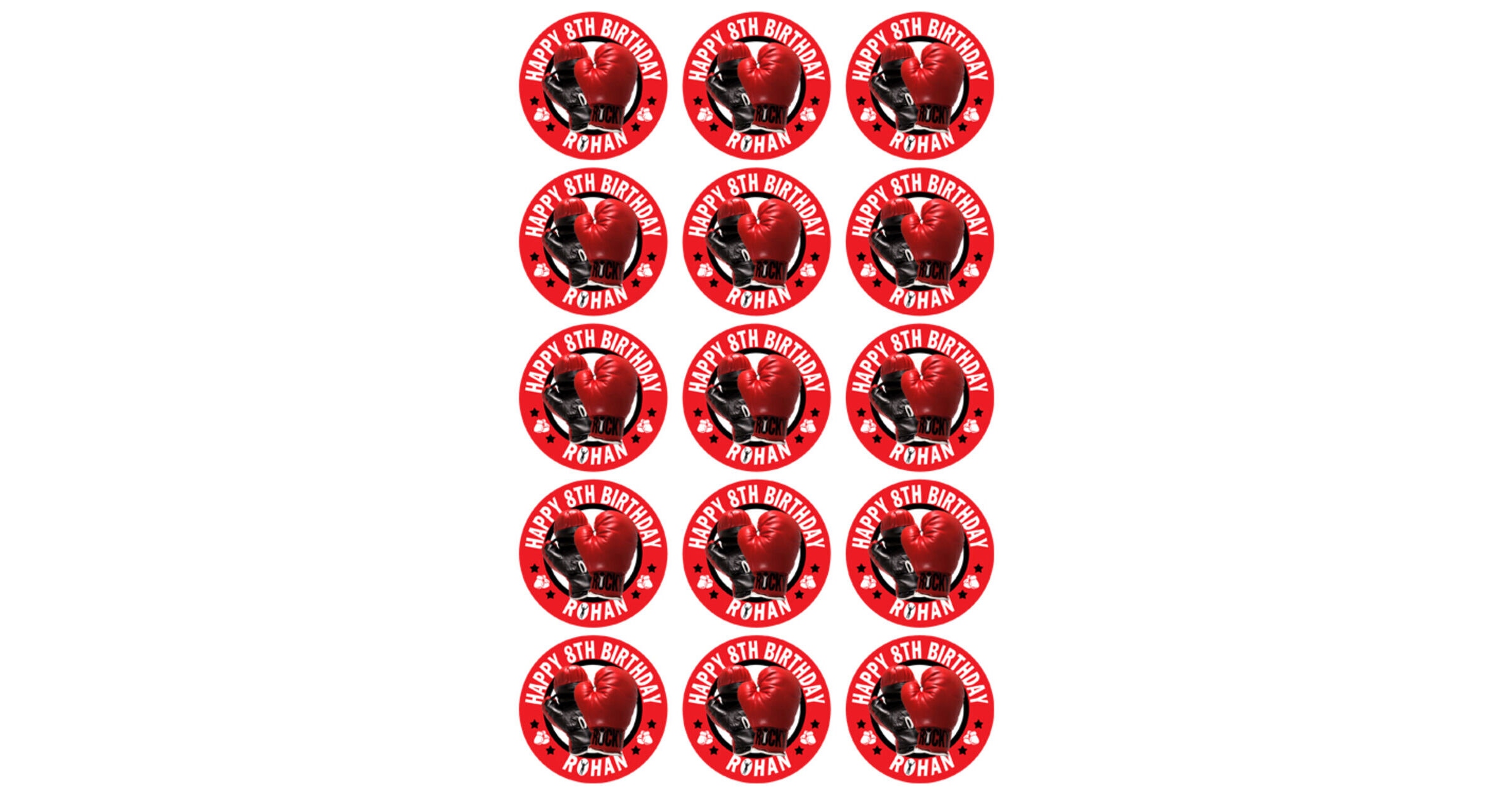 Boxing (Cupcake Toppers)