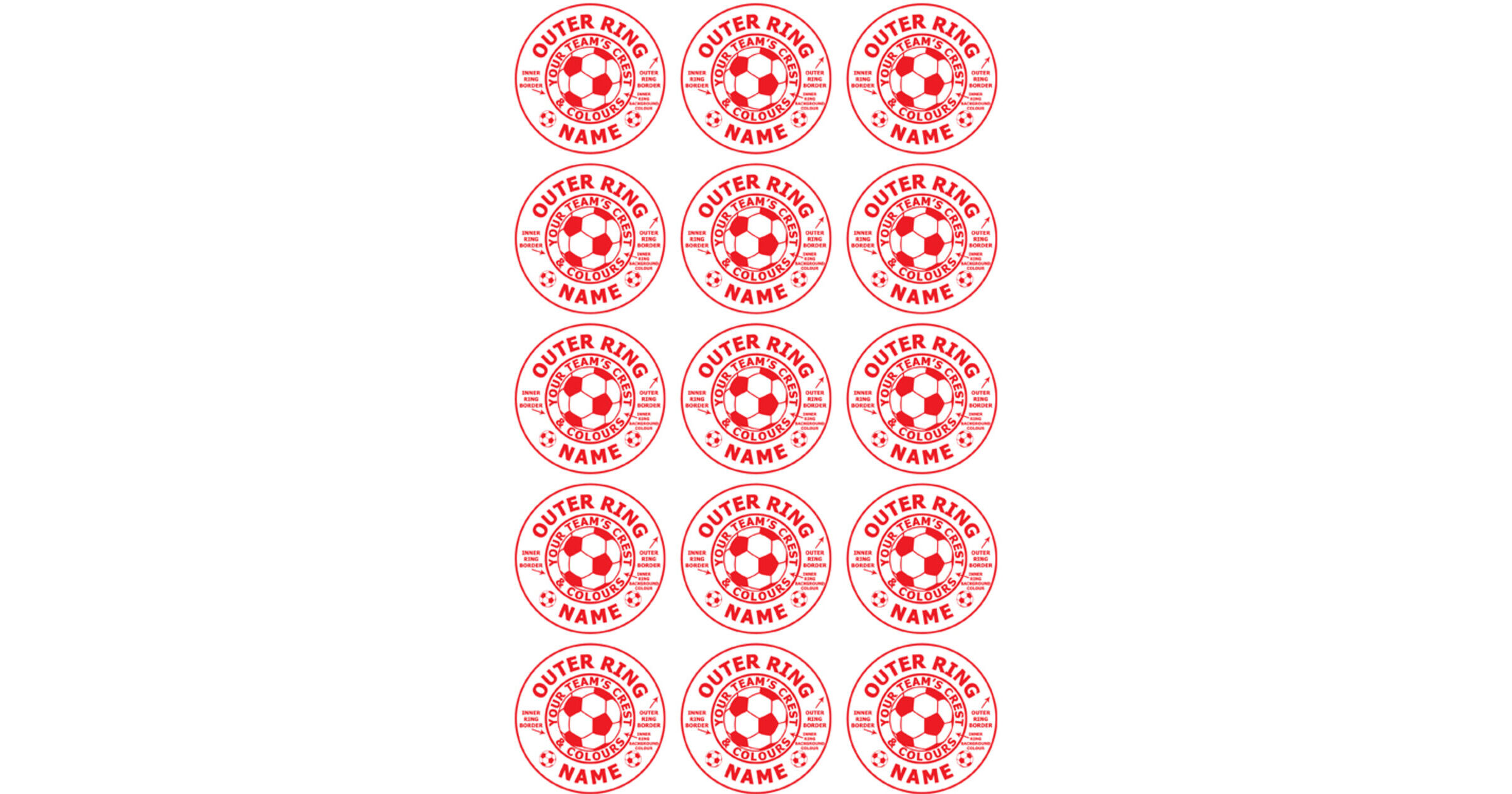 Any Football Team (Cupcake Toppers)