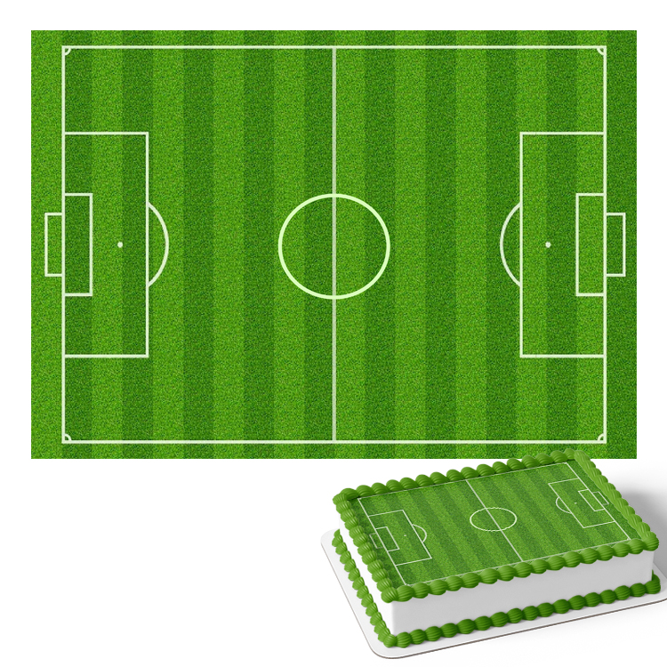 Football Pitch (Rectangle Cake Topper)