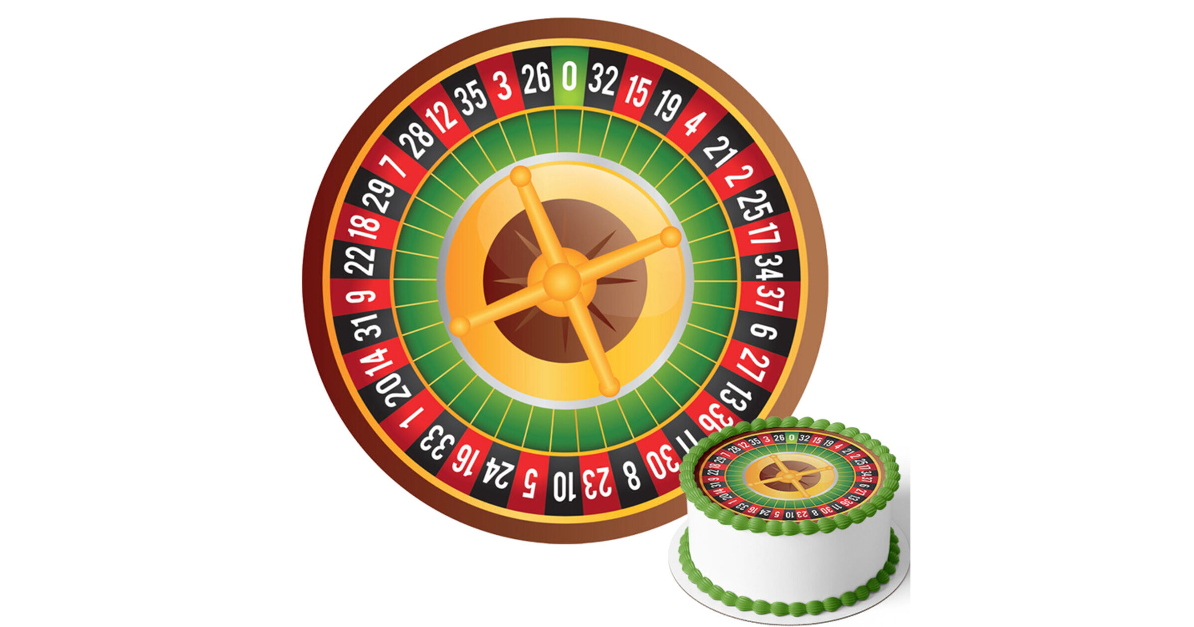 Russian Roulette (Round Cake Topper)