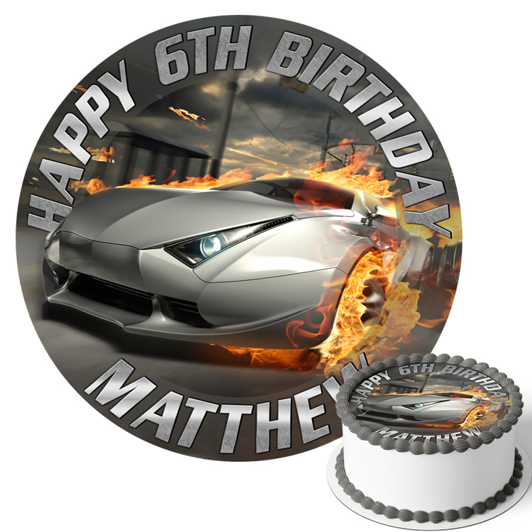 lamborghini cake topper