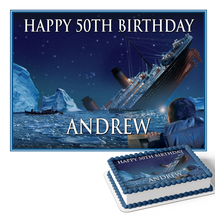 Titanic (Rectangle Cake Topper)