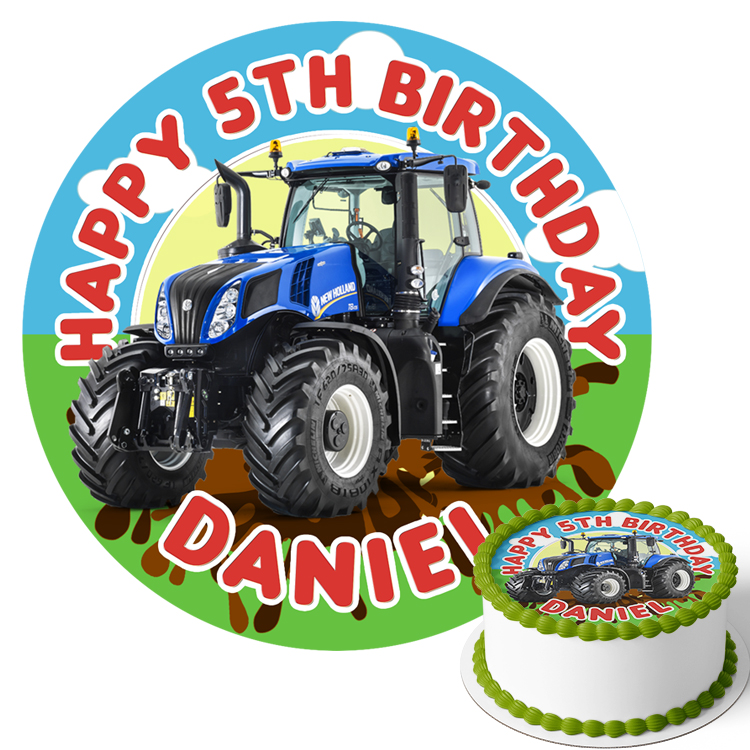 Tractor (Round Cake Topper)