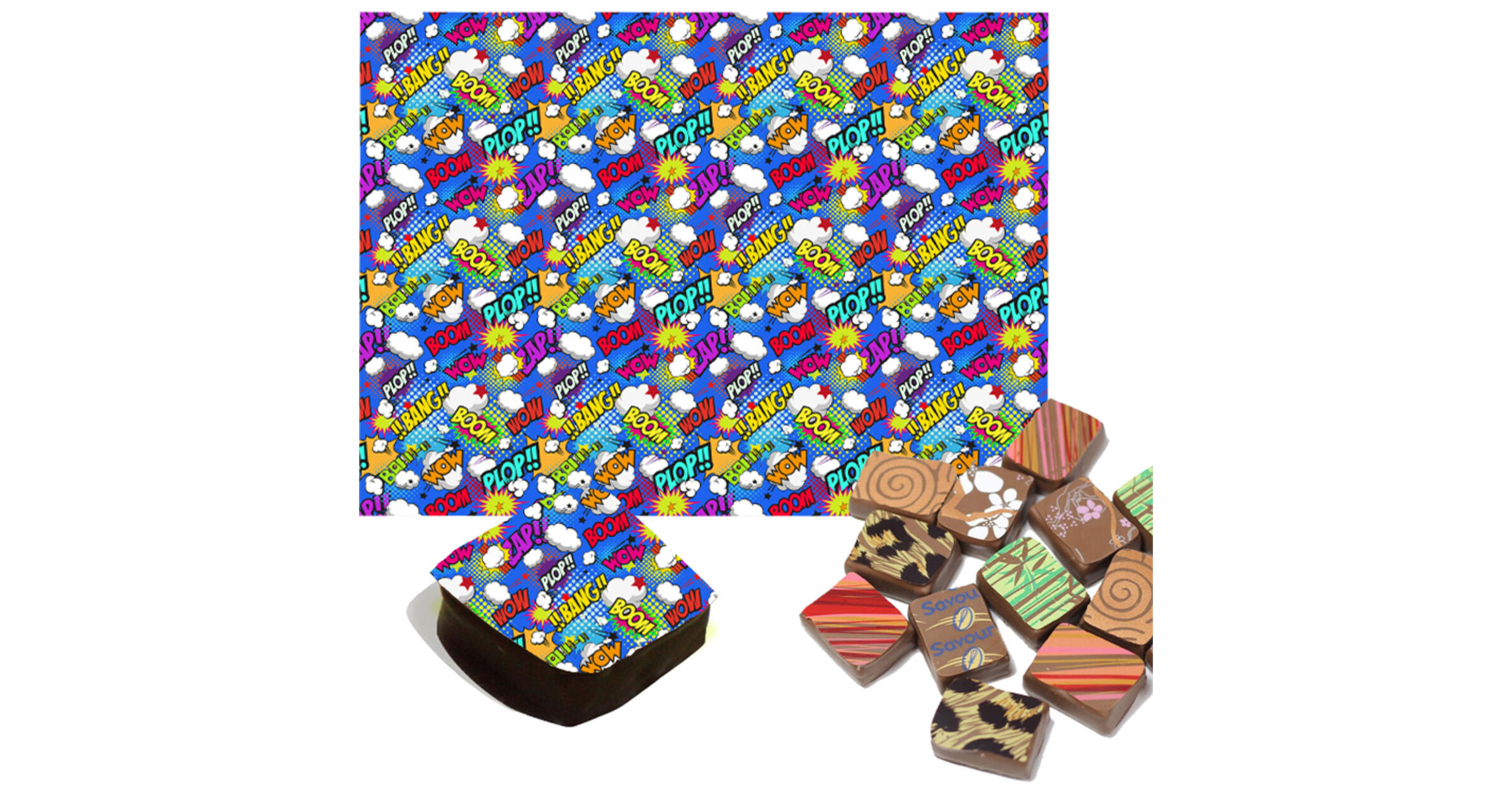 Boom Chocolate Transfers