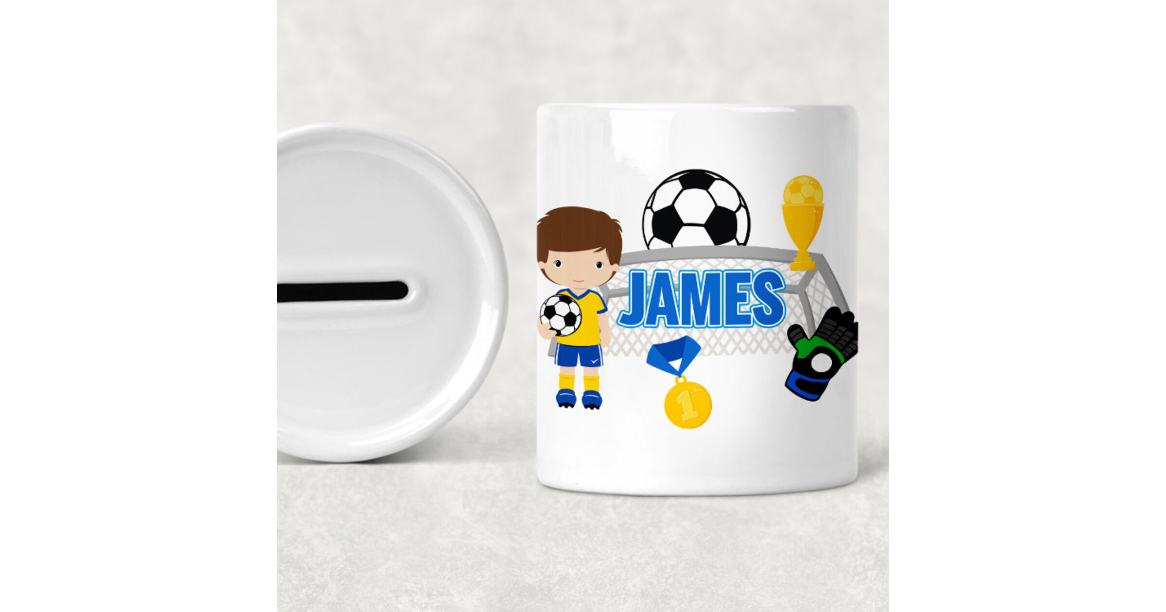 Footballer Themed Money Box