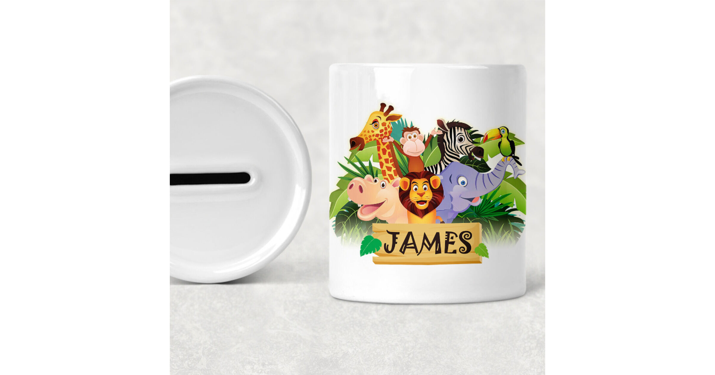 Jungle Safari Animals Themed Money Box